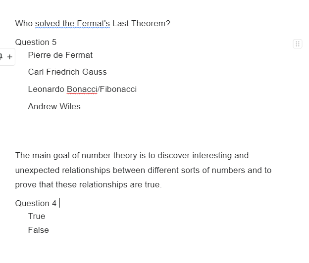 Solved Who solved the Fermat's Last Theorem? Question 5 | Chegg.com