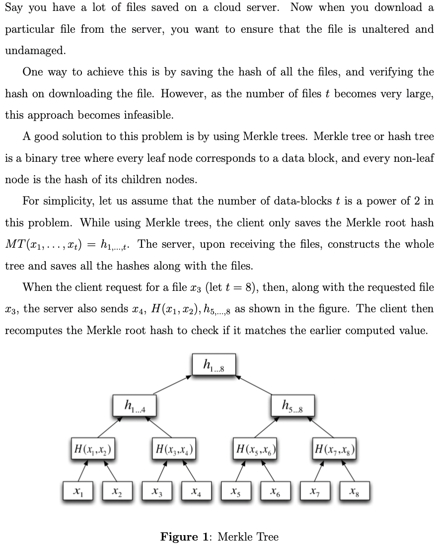 Solved Show that if hash function H is collision resistant, | Chegg.com