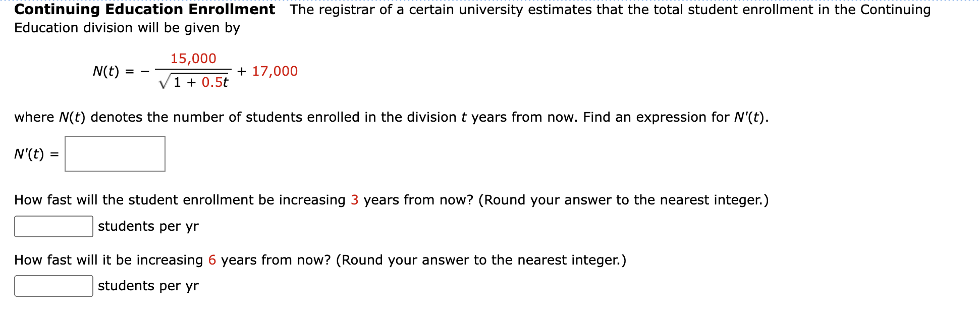 Solved Continuing Education Enrollment The registrar of a | Chegg.com
