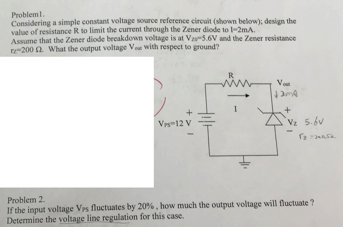 Solved Probleml. Considering a simple constant voltage | Chegg.com