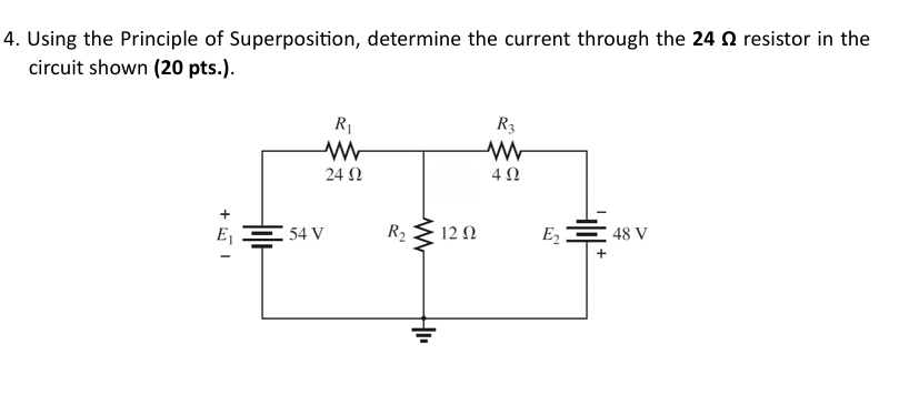 Solved Using the Principle of Superposition, determine the | Chegg.com