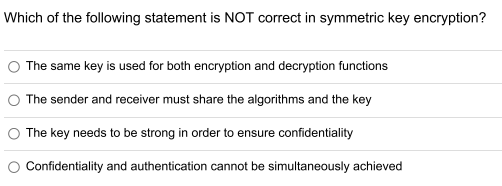 Solved Which of the following statement is NOT correct in | Chegg.com
