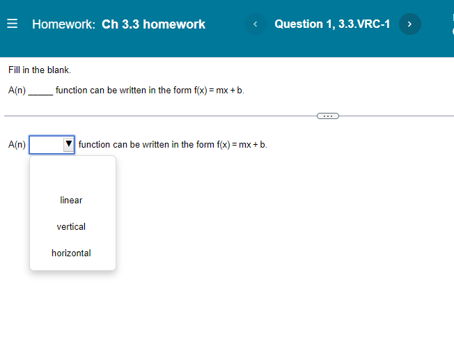 Solved = Homework: Ch 3.3 homework Fill in the blank. A(n) | Chegg.com