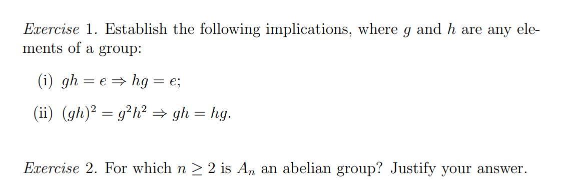 [Solved]: Exercise 1. Establish the following implications