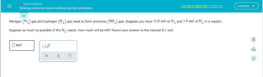 Solved O STOICHIOMETRY Solving moles-to-moles limiting | Chegg.com
