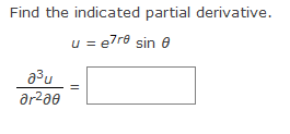 Solved Find the indicated partial | Chegg.com