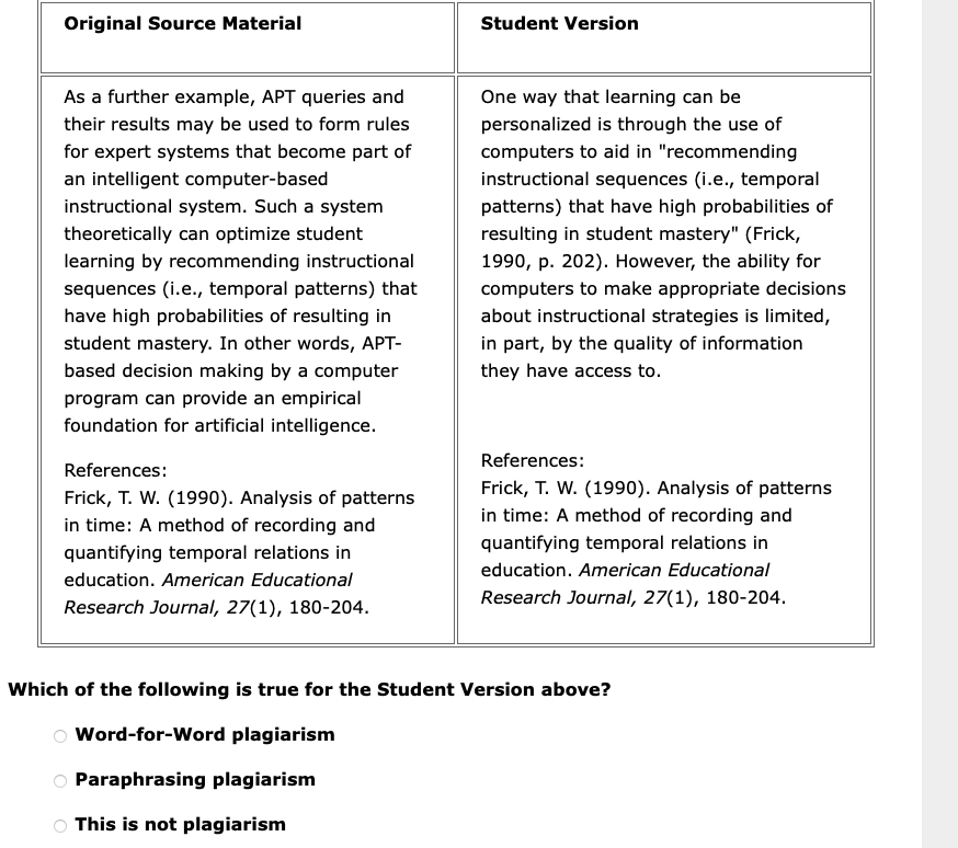 Solved Original Source Material Student Version As a further | Chegg.com
