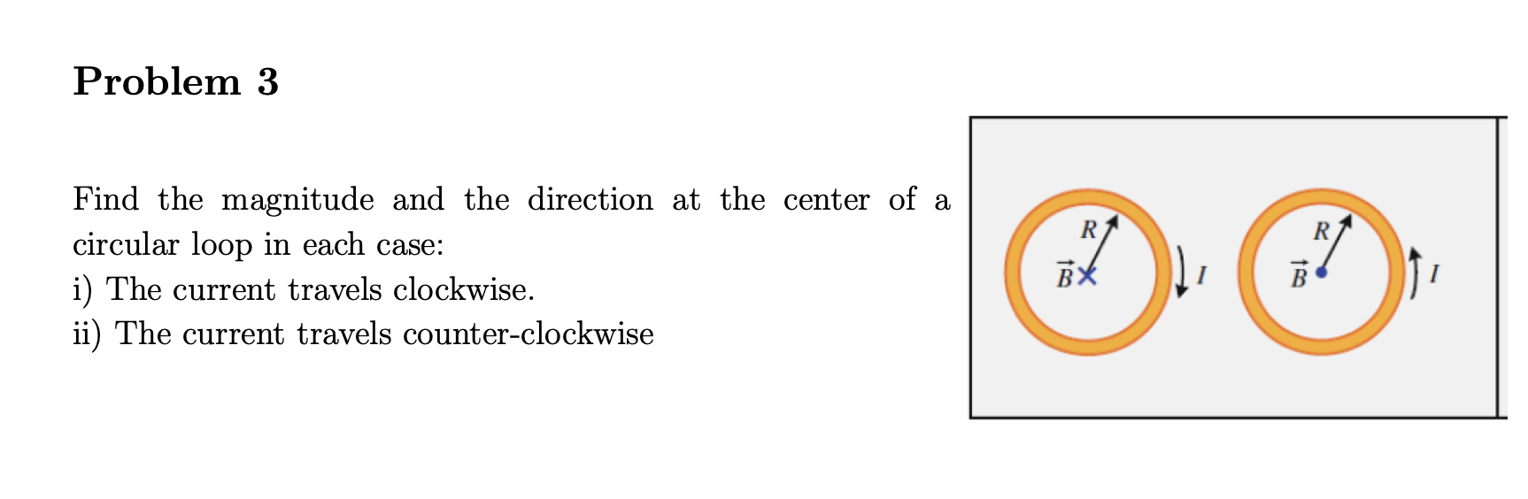 Solved Find the magnitude and the direction at the center of | Chegg.com