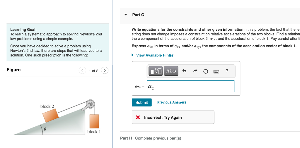 Solved Learning Goal: Write equations for the constraints | Chegg.com