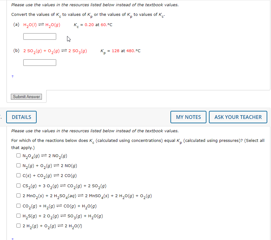 Solved Please use the values in the resources listed below | Chegg.com