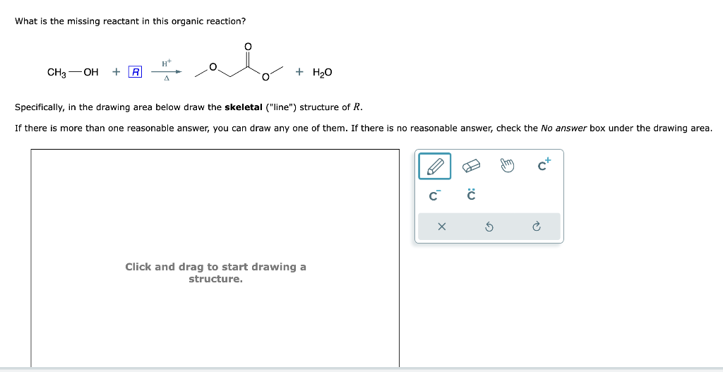 Solved What is the missing reactant in this organic | Chegg.com