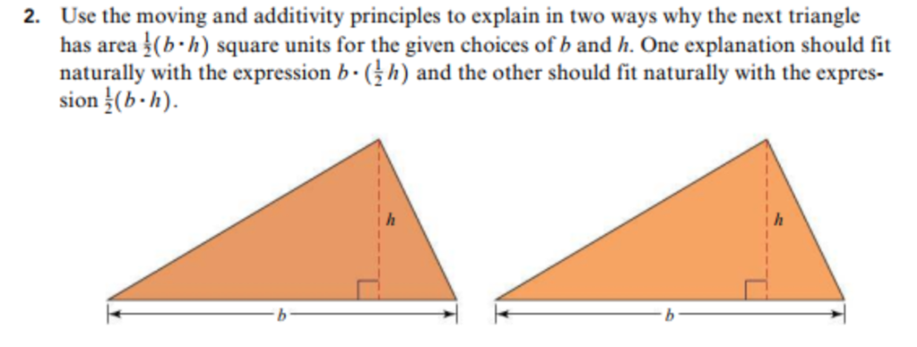 Solved Use the moving and additivity principles to explain | Chegg.com