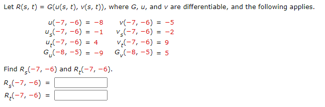Solved Let R S T G U S T V S T Where G U And V Are
