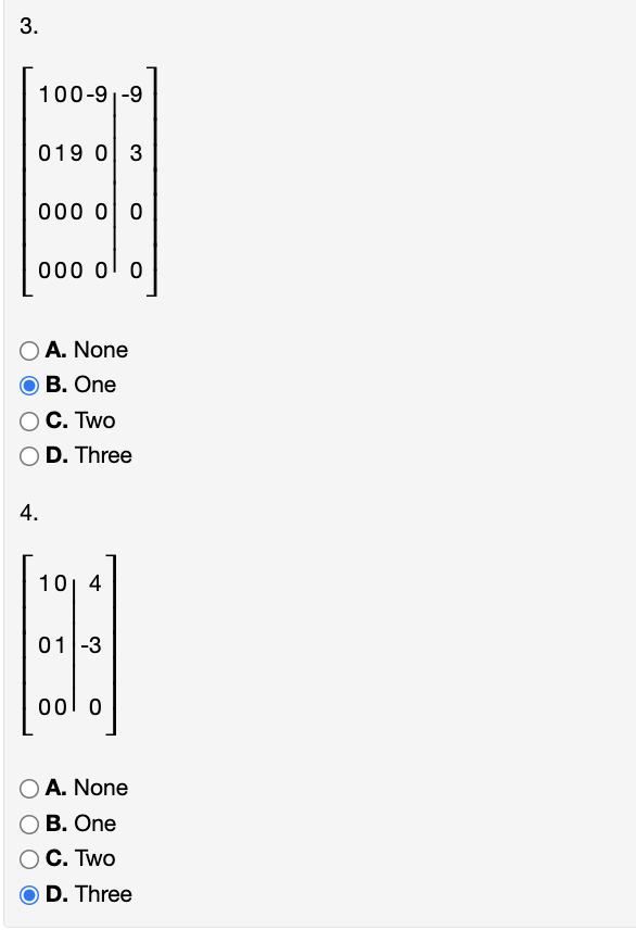 Solved (2 points) How many basic variables does each | Chegg.com