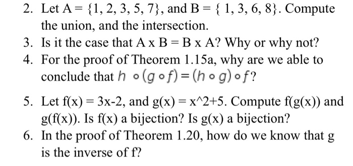 Solved Theorem 1.20. A mapping is invertible if and only if | Chegg.com