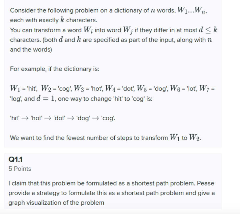 Solved Consider the following problem on a dictionary of n | Chegg.com