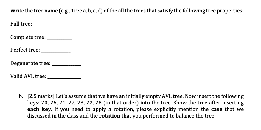 Solved Question 1 [5 marks] a. [2.5 marks] We have the | Chegg.com