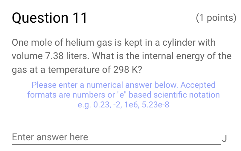 Solved One mole of helium gas is kept in a cylinder with | Chegg.com