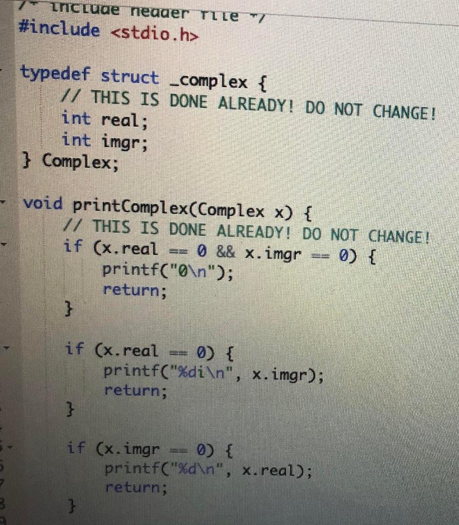 Solved Lab-9 Ex5 - Complex Number Im z=a+bi b a Re You have | Chegg.com