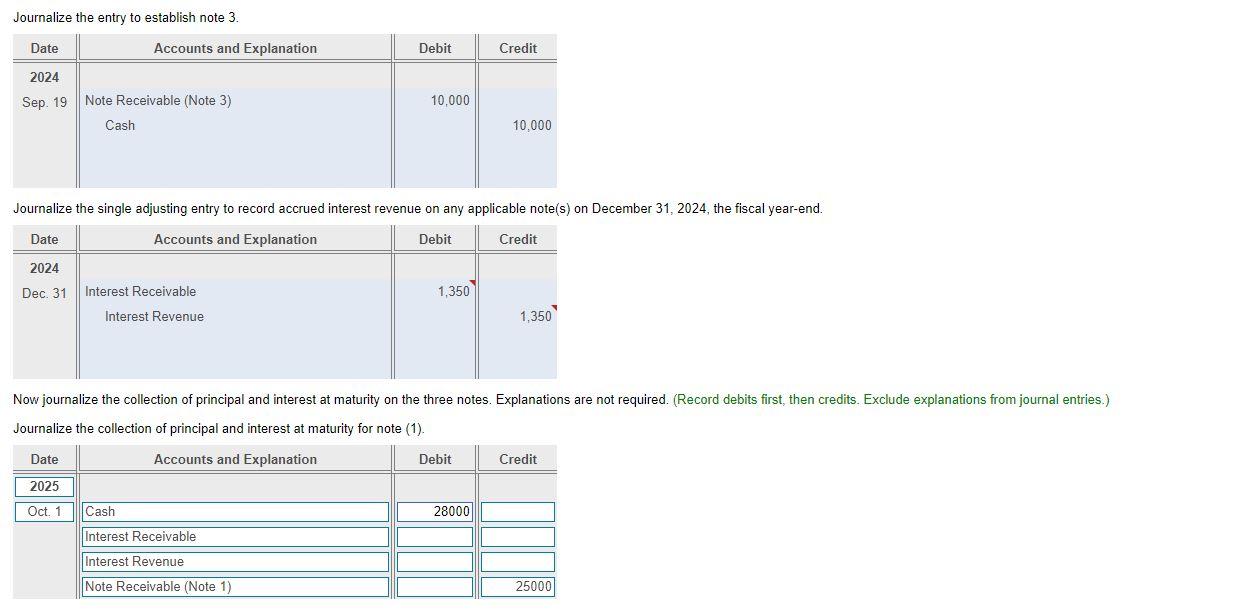 Solved Journalize the entry to establish note 2 | Chegg.com Solved Journalize the entry to establish note 2 | Chegg.com