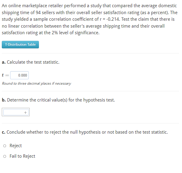 Solved H: P = 0 H:p > 0 r=0.421 n=15 a = 0.025 | Chegg.com