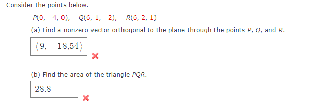 Solved Consider the points below. | Chegg.com