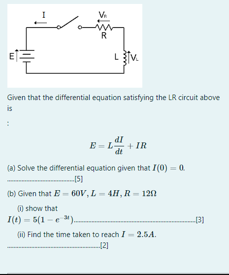 Solved I VA R E L}łu. V Given that the differential equation | Chegg.com