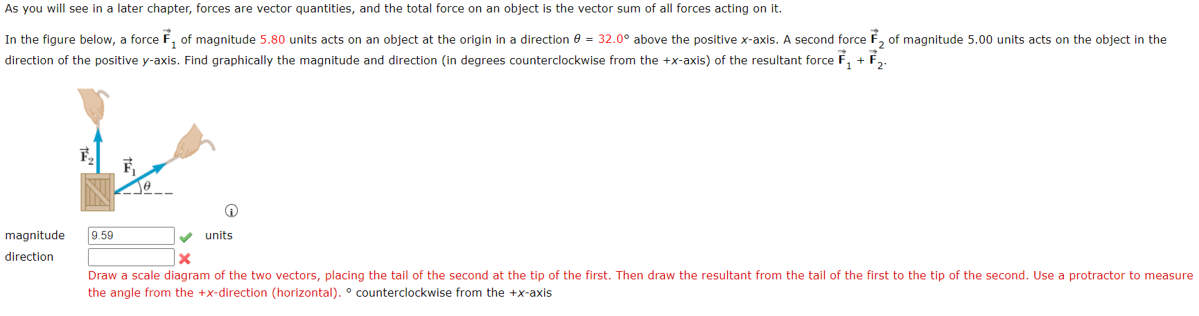 Solved As you will see in a later chapter, forces are vector | Chegg.com