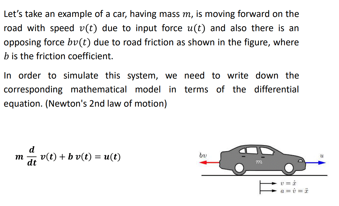 Solved Let's take an example of a car, having mass m, is | Chegg.com