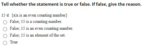 Solved Tell whether the statement is true or false. If | Chegg.com