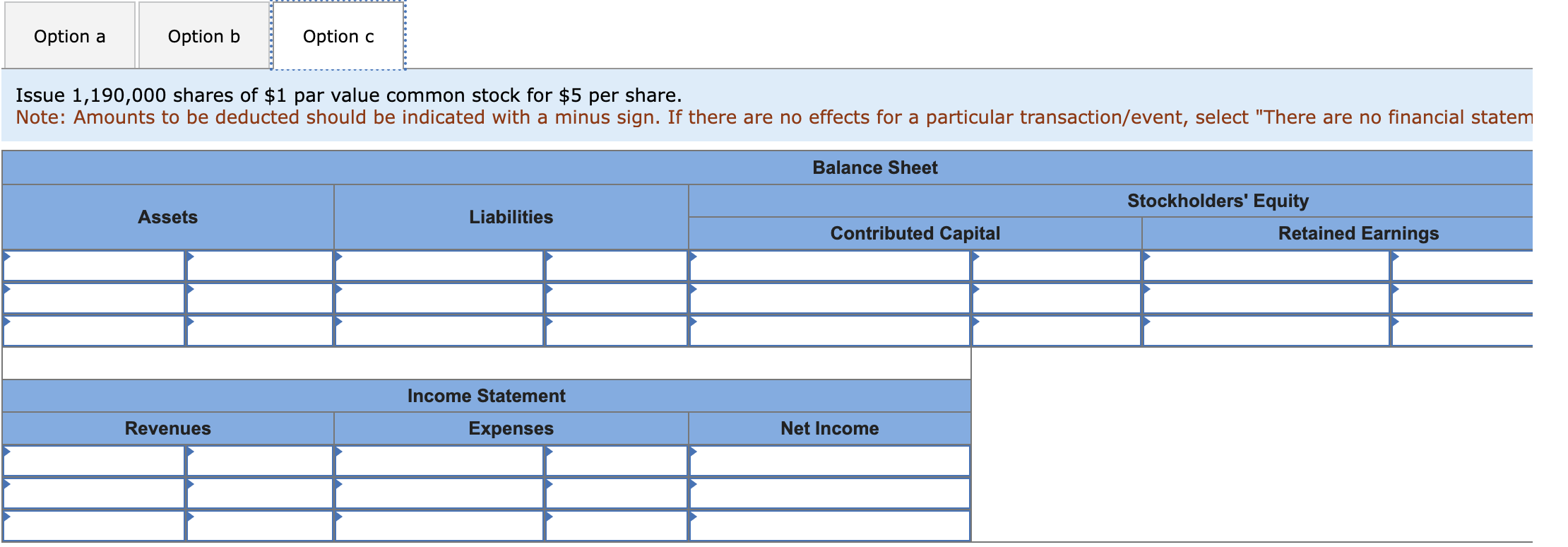 Solved Issue 119,000 shares of $1 par value common stock for | Chegg.com