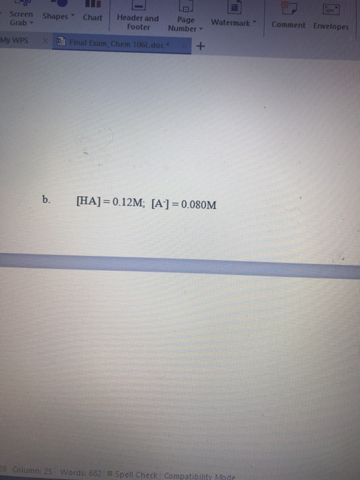 Solved 6. Using the Henderson-Hassel bach equation and the | Chegg.com