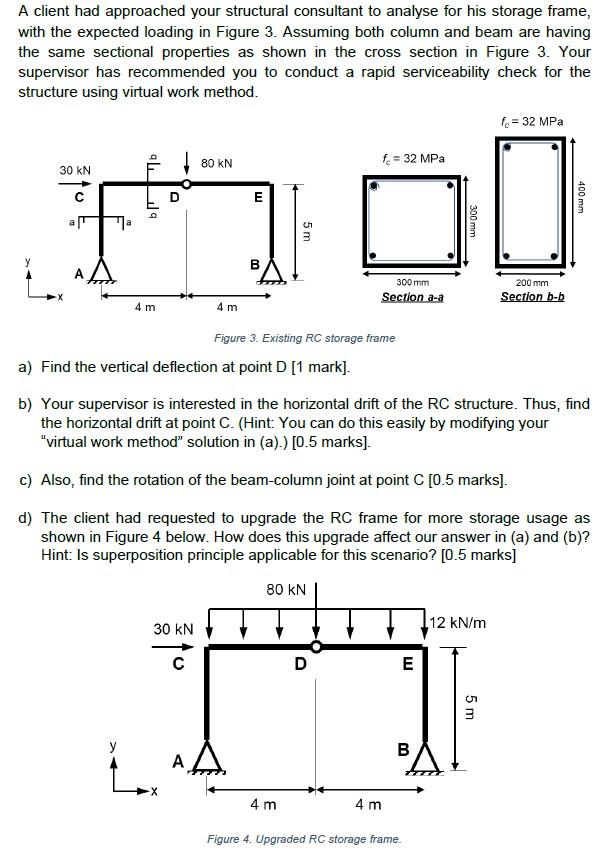 Solved A client had approached your structural consultant to | Chegg.com