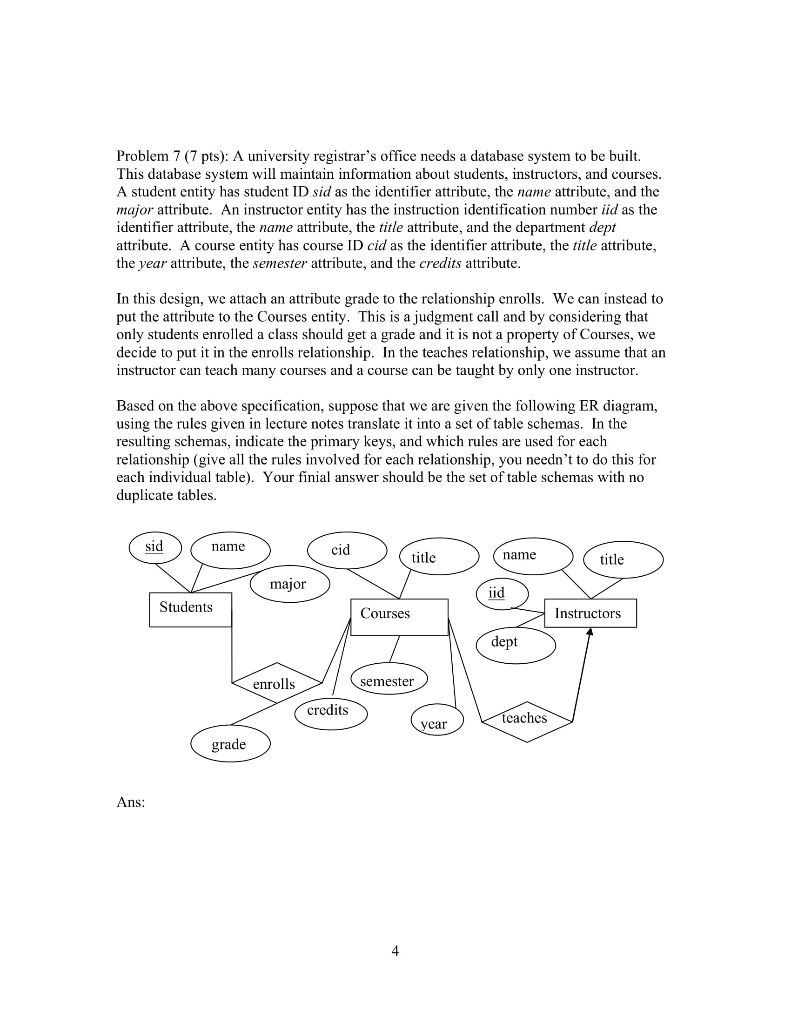 Solved ICS 311 Database Management Systems Assignment 4 | Chegg.com