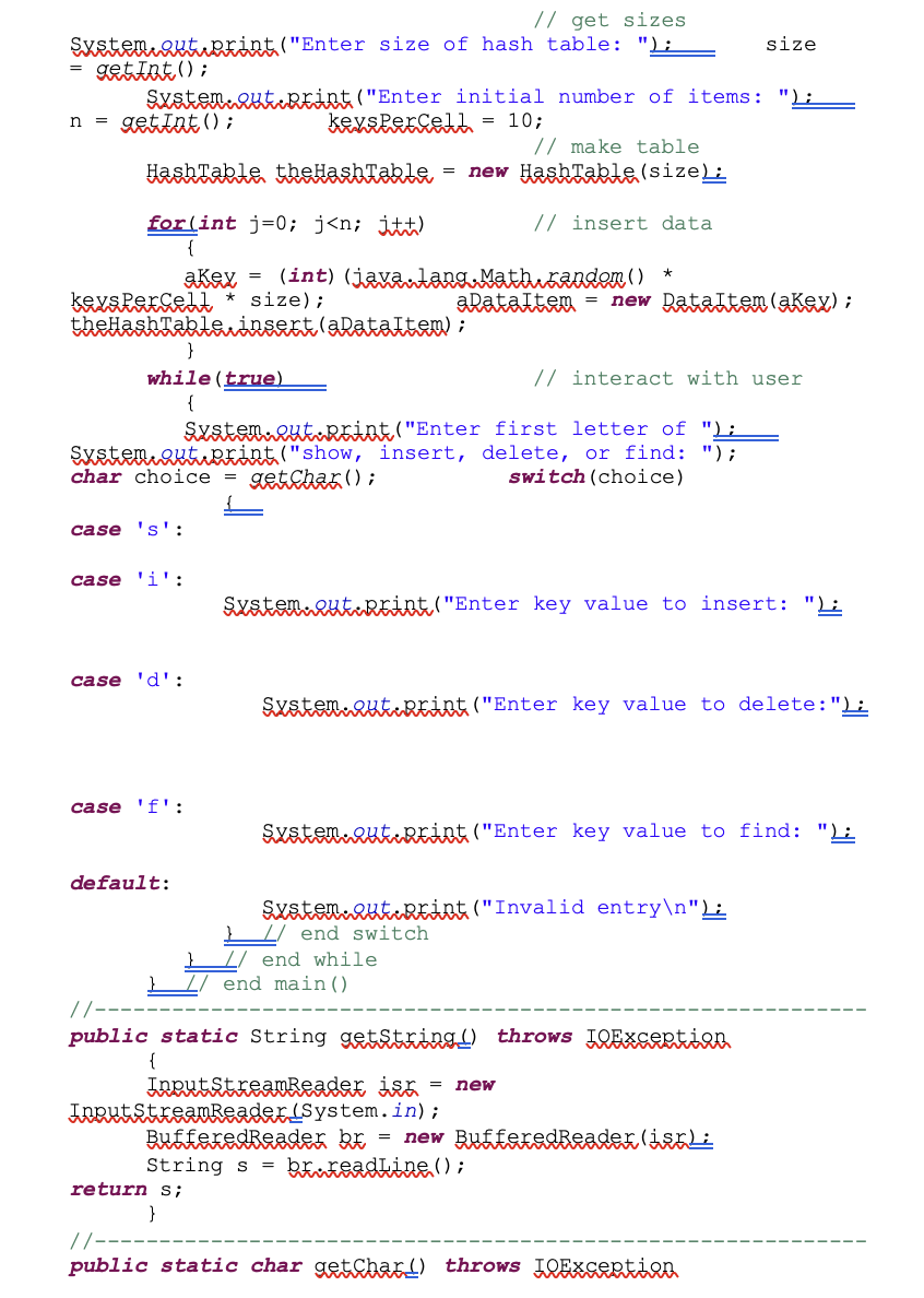 Solved class Dataitem Sxstemioutirrintla (" "): \} public | Chegg.com
