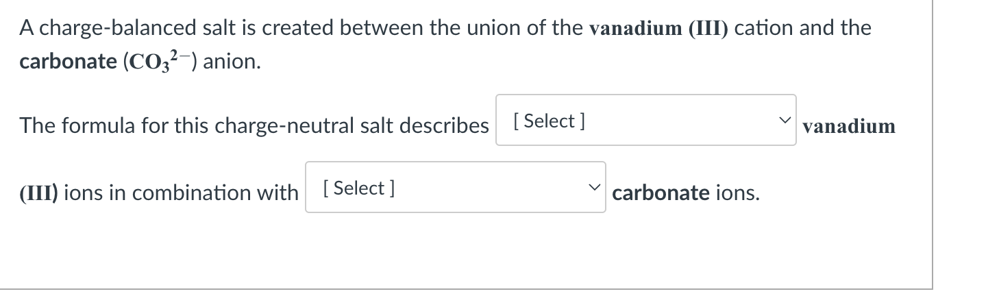 Solved A charge-balanced salt is created between the union | Chegg.com
