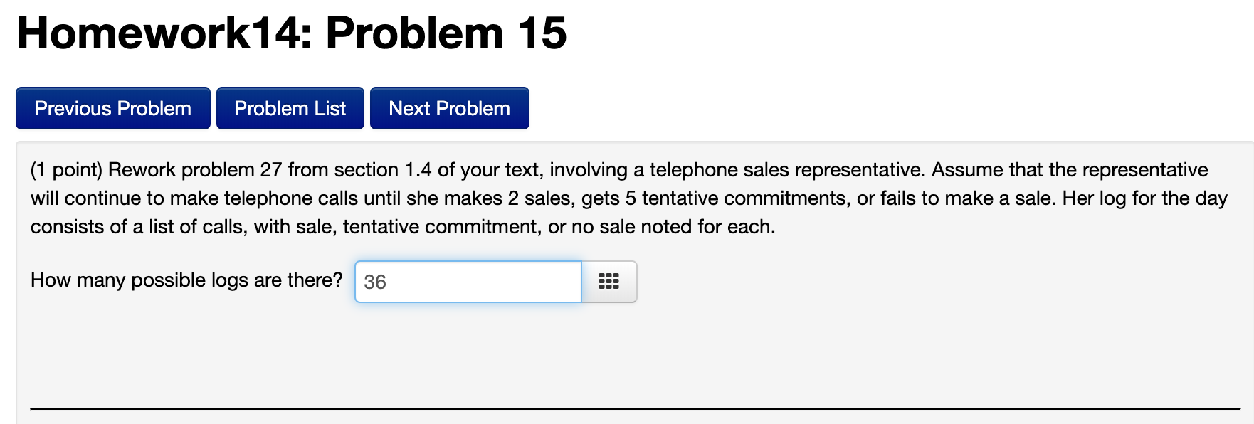 Homework14: Problem 15 Previous Problem Problem List | Chegg.com