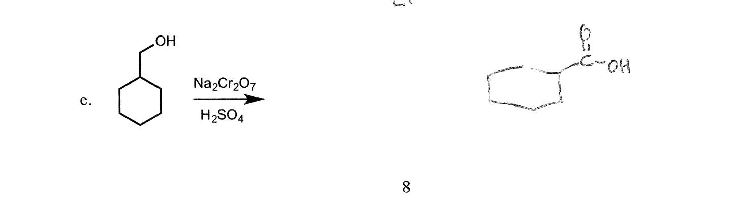 Solved j OH -OH Na2Cr2O7 e. H2SO4 8 | Chegg.com
