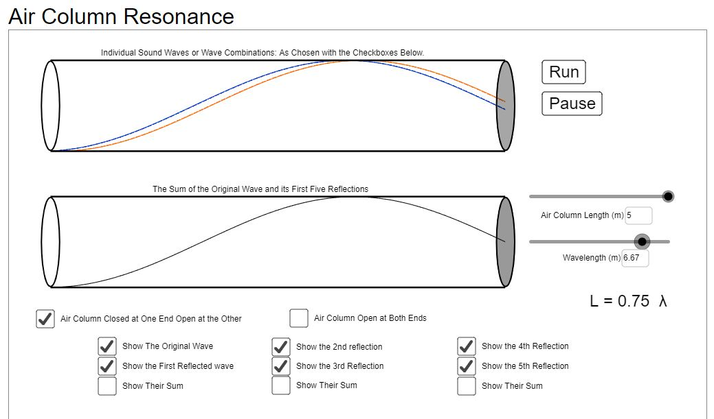 Solved Air Column Resonance Individual Sound Waves or Wave | Chegg.com