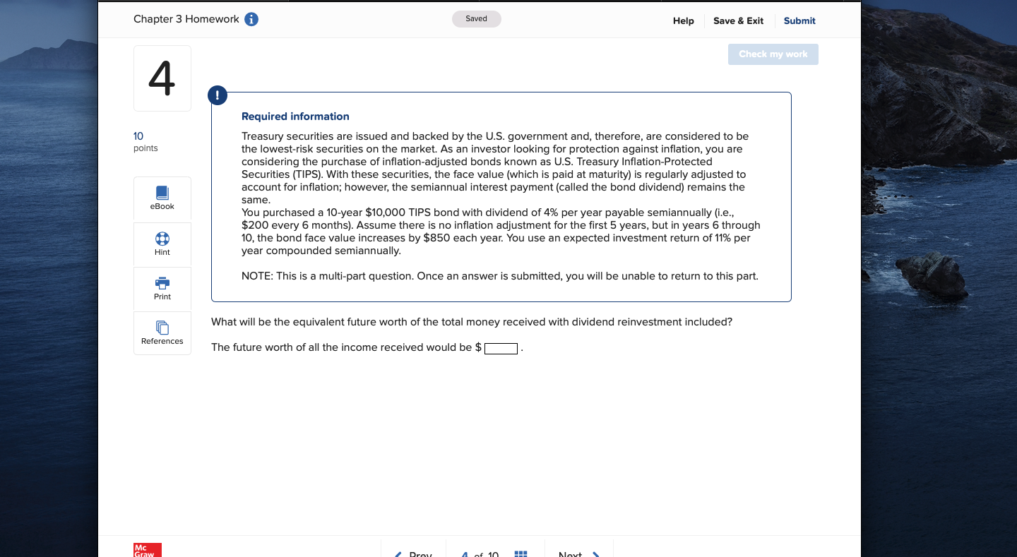 Chapter 3 Homework A Saved Help Save & Exit Submit | Chegg.com