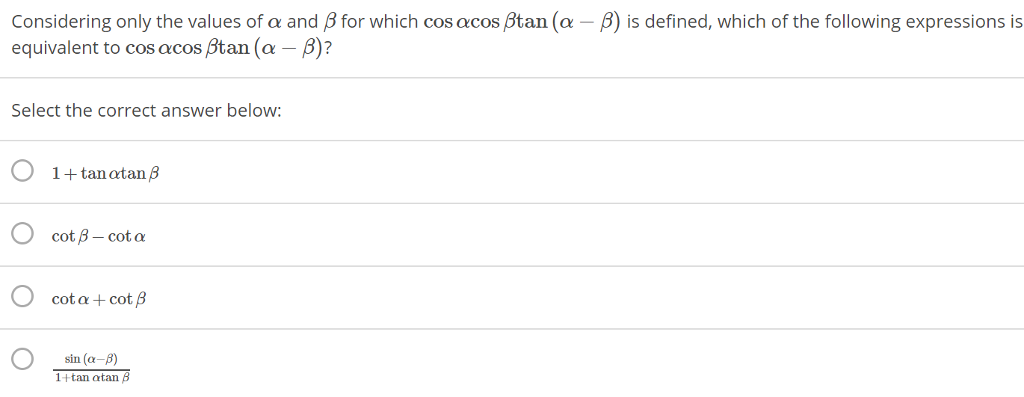 Solved Considering only the values of α and β for which | Chegg.com