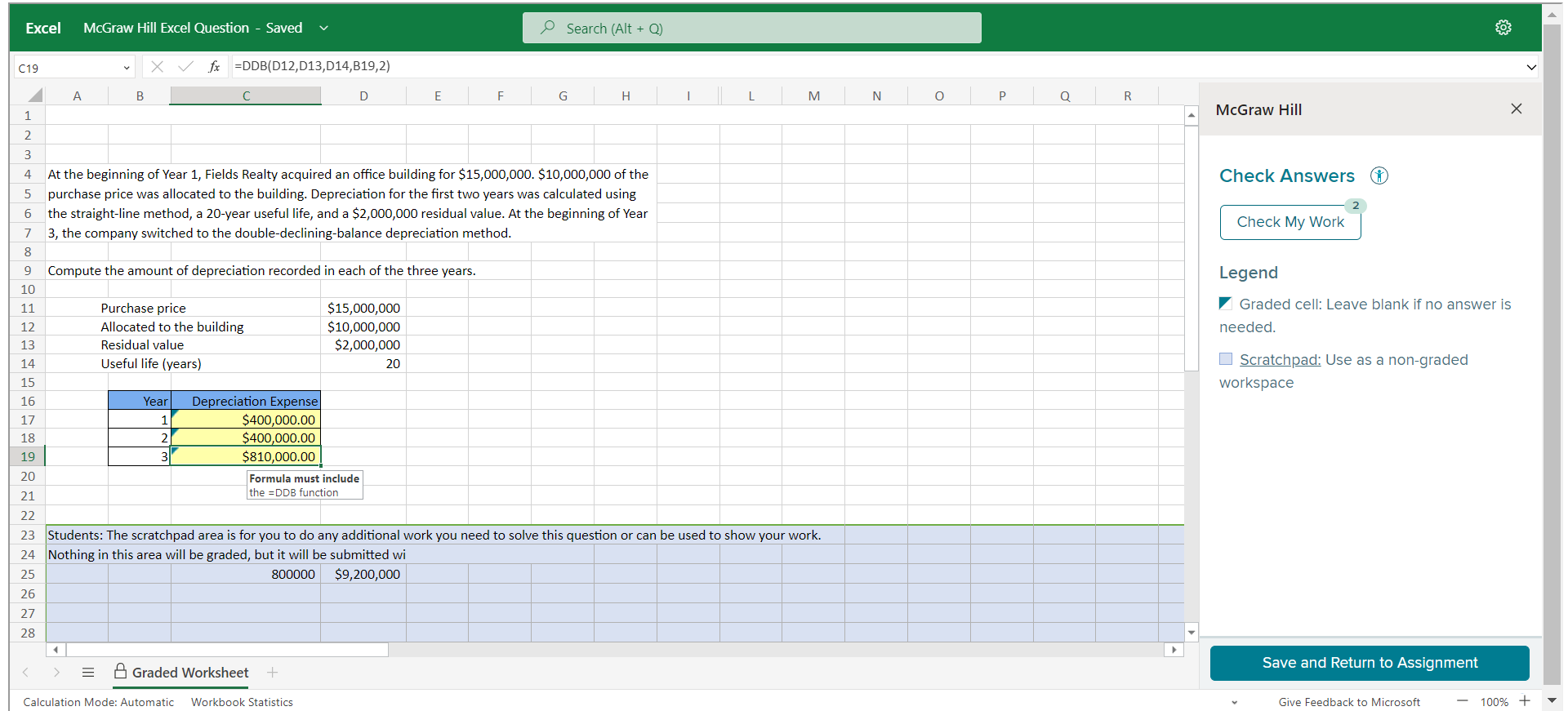 Solved I cannot figure out where i am going wrong with Year | Chegg.com