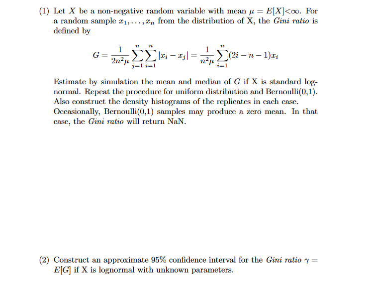 (1) Let X be a non-negative random variable with mean | Chegg.com