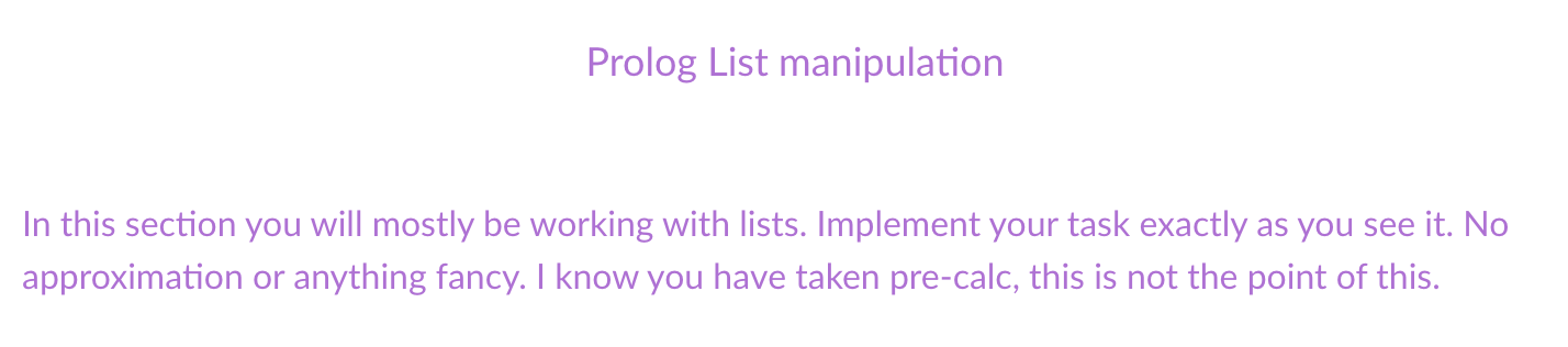 Solved Prolog List manipulation In this section you will | Chegg.com