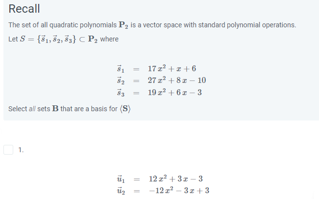 Solved The set of all quadratic polynomials P2 is a vector | Chegg.com