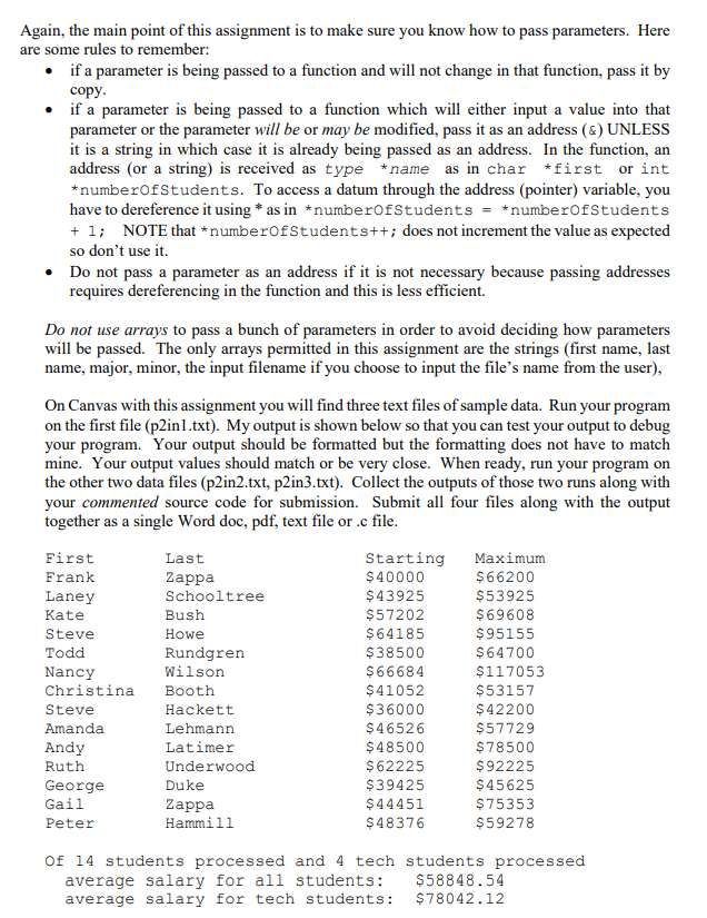 Solved CSC 362 Programming Assignment #2 Due Date: Friday, | Chegg.com