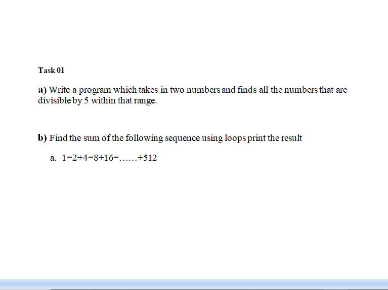 Solved PLEASE SOLVE FULL TASK 1 (a,b) USING 8086 | Chegg.com