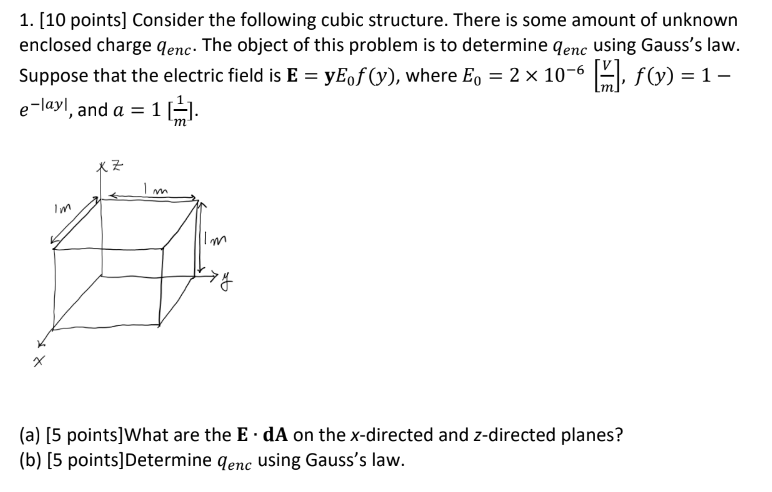 Solved 1. [10 points] Consider the following cubic | Chegg.com