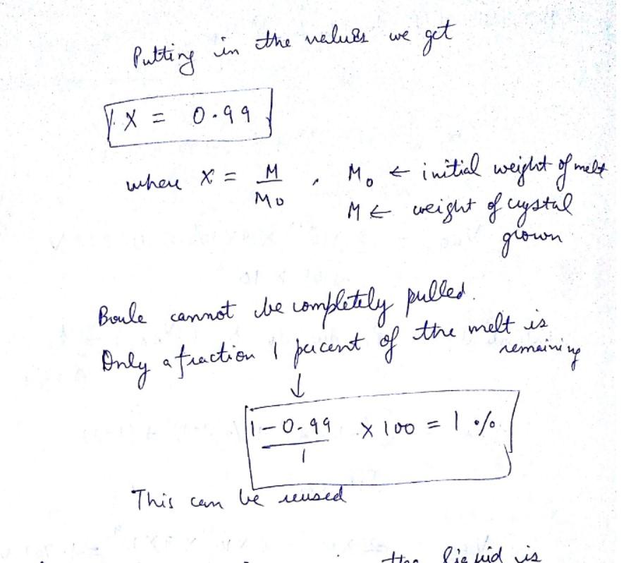 Solved Putting in the values we get x=0.99 wher X=M0M,M0← | Chegg.com