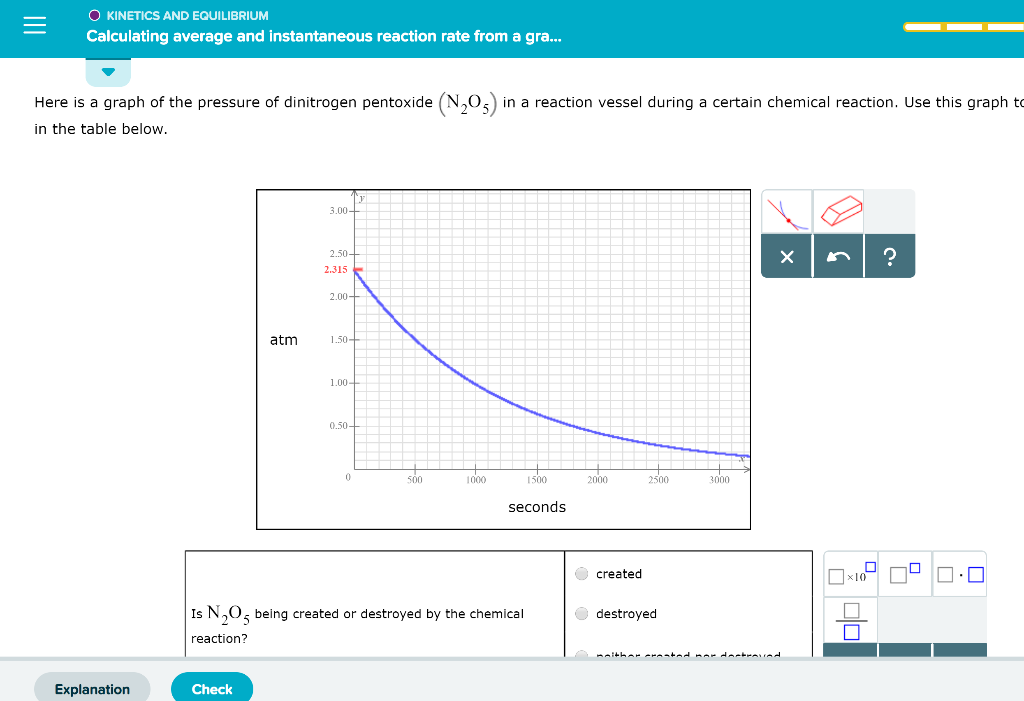 Solved O KINETICS AND EQUILIBRIUM Calculating average and | Chegg.com